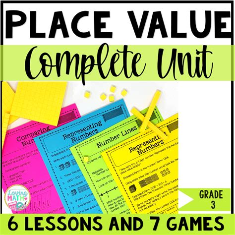 Place Value Unit Third Grade Loving Math