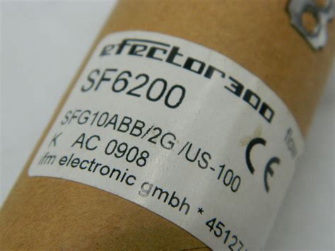 Ifm Flow Monitors Strömungssensor Efector300 Sf6200 Sgf10abb2g Us 100
