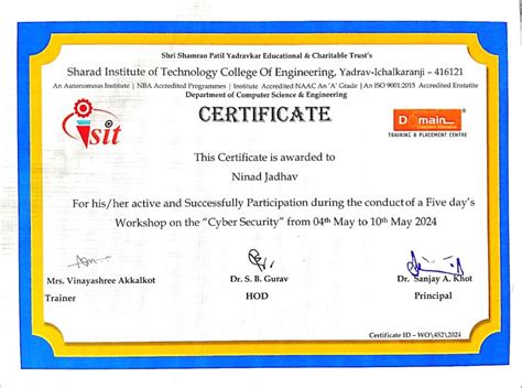 Cybersecurity Workshop Ninad Jadhav