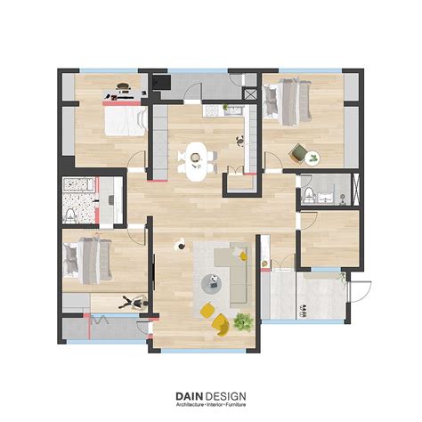 다대성원아파트 48py Before And After 평면도 Daindesigncompany