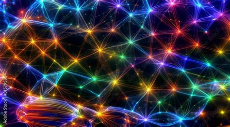 Digital Representation Of A Human Brain Modeled As An Illuminated