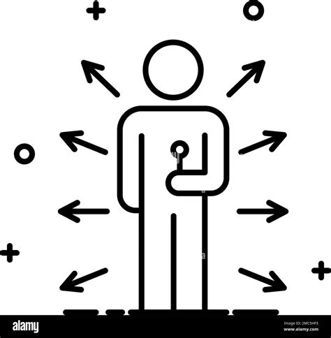 Journalist Line Vector Icon On Transparent Background Outline