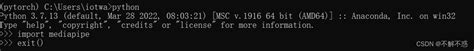 mediapipe 安装笔记 1：使用anaconda python 3 7 13 mediapipe anaconda csdn博客