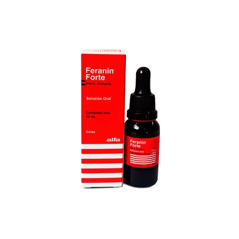 Feranin Forte 50 Mgml Solución Oral Gotas Frasco 20 Ml Boticas
