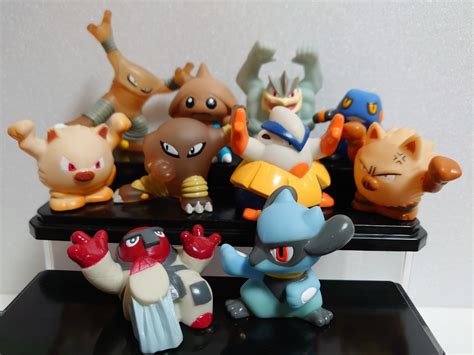 ポケモンキッズ かくとうタイプ マンキー オコリザル カイリキー サワムラー リオル グレッグル ハリテヤマ 等 クリア キメわざ 指人形の