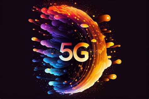 5g Network Wireless Internet Wi Fi Connection Stock Illustration Illustration Of Data