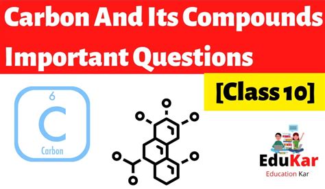 Carbon And Its Compounds Important Questions Class 10 Edukar India