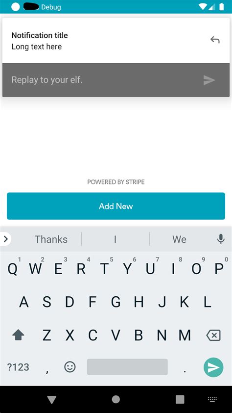 android direct reply not displayed on receiving the notification from