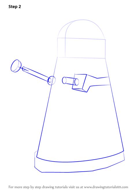 How To Draw Dalek From Doctor Who Doctor Who Step By Step