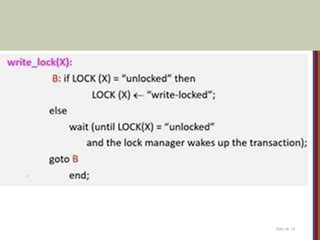 Chapter Three Concurrency Control Techniques ETU Ppt Databases Computer Software And