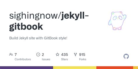 Github Sighingnow Jekyll Gitbook Build Jekyll Site With Gitbook Style