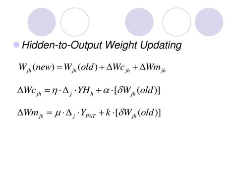Ppt A Modified Backpropagation Learning Algorithm With Added Emotional Coefficients Powerpoint