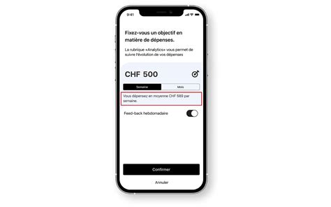 Budget echoué Fixez un objectif de dépenses dans one en toute