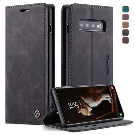 Caseme Кожаный чехол для Samsung Galaxy S10 Plus 6,4 дюйма с визитницей ...