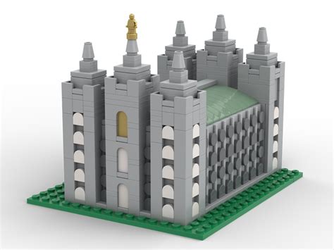 Lego Moc Salt Lake Temple By Sir Buildsalot Rebrickable Build With Lego