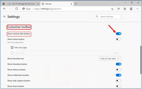 Enable Disable Vertical Tabs In Microsoft Edge Chromium Bilarasa