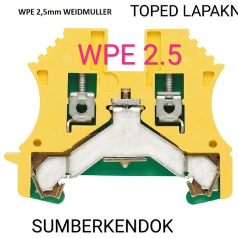 Jual Wpe 25 Weidmuller Terminal Block Grounding Bukan Phoenix Contact