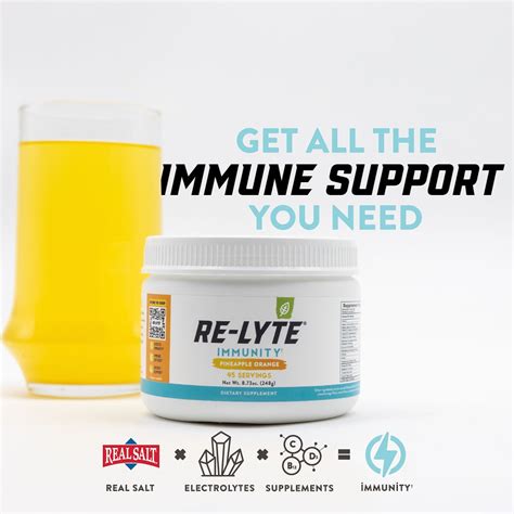 Re Lyte Immunity Mix Has An Electrolyte Base And Has Additional