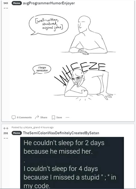 The Semicolon Hunt Sleep Is For The Weak ·