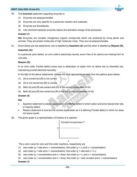 Neet 2022 Question Paper With Solutions Code S1