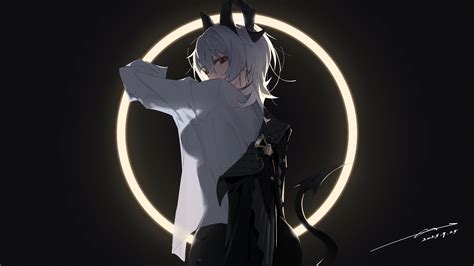 Thenotoseed White Hair Hair Between Eyes Looking At Viewer Sideboob