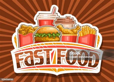 Vector Signage For Fast Food向量圖形及更多三文治圖片 三文治 不健康飲食 剪裁圖 Istock