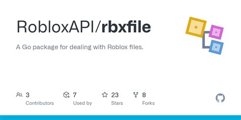 GitHub RobloxAPI Rbxfile A Go Package For Dealing With Roblox Files