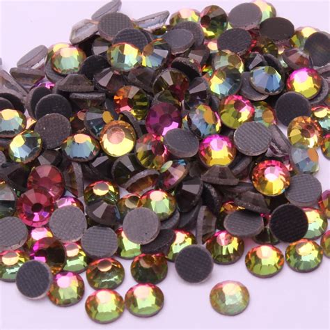 Aliexpress Buy Freeshipping Wholesale Retail Rainbow DMC Hotfix Rhinestone Glass Crystals