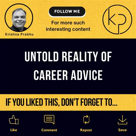 Revealing The Untold Reality Of Career Advice Its Not A One Size Fits