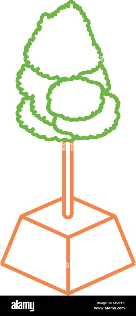 Isometric Tree Design Stock Vector Image Art Alamy