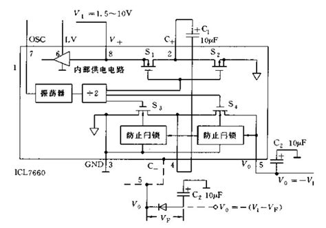 ICL7660应用实例电路设计 基础电路 维库电子市场网