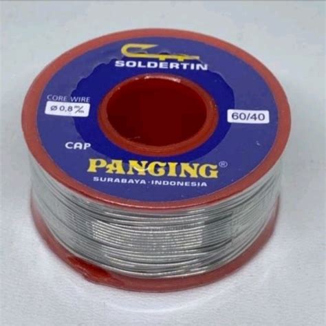 Jual Timah Solder Cap Pancing 0 8mm 1 4kg Roll Besar 250 Gram 60 40 Flux Cored Wire Shopee