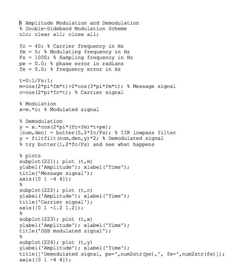 Use Matlab Script Dsb M To See How