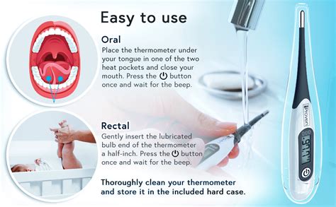 Iproven Oral Thermometer Measures In 10 Seconds With