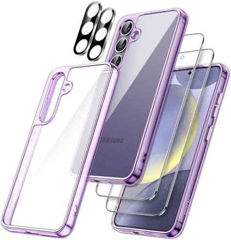 YIRSUR Coque pour Samsung Galaxy S24 Plus Paillettes avec 2 Pièces