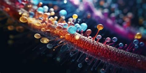 Premium Photo Group Of Floating Different Kinds Of Microscopic Bacteria Or Microbes For