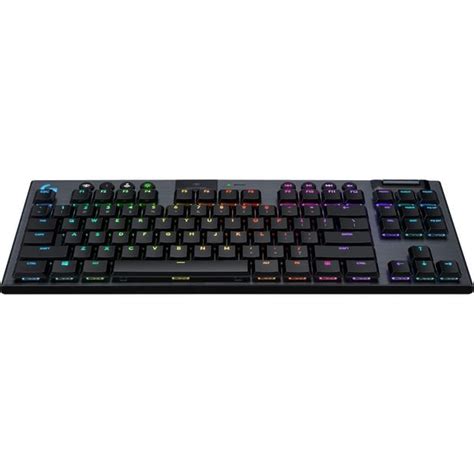 Buy Logitech Tenkeyless Lightspeed Wireless Rgb Clicky Keyboard Black Online In Uae Sharaf Dg