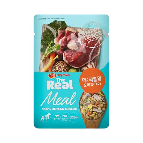 하림펫푸드 더리얼 밀 오리고기 60g X 6팩 강아지대통령