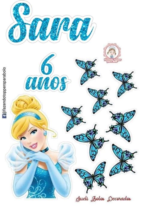Pin De Ana Sofia Em Toppers De Bolos Imagem Cinderela Cinderela