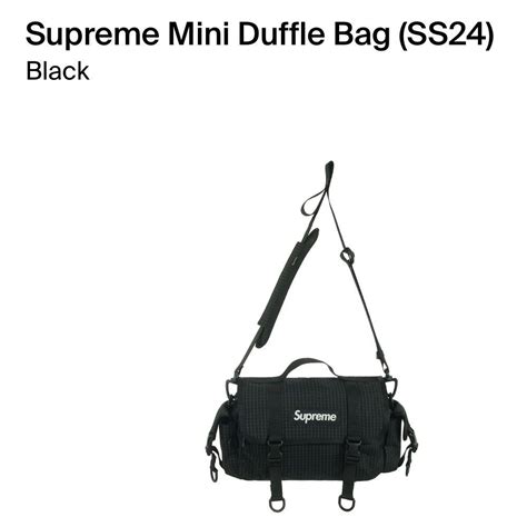 Supreme Supreme Mini Duffle Bag 3m Black Ss24 New And Authentic Grailed