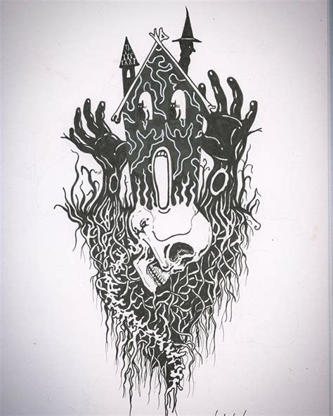 This One Works For Both Inktober Hidden And Mabsdrawlloween Haunted House Artsnacks