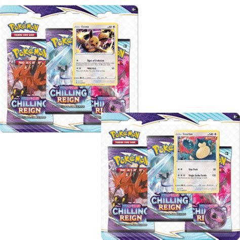 Pokémon TCG Sword Shield Chilling Reign Pack Blister Set of Hill Top TCG