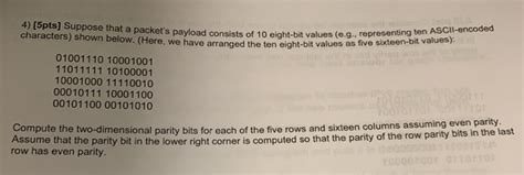 solved 4 5pts] suppose that a packet s payload consists of