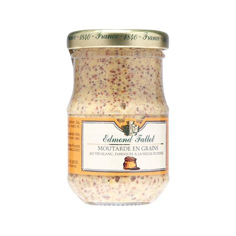 Edmond Fallot Seed Style Mustard With White Wine 105g Citysuper E Shop