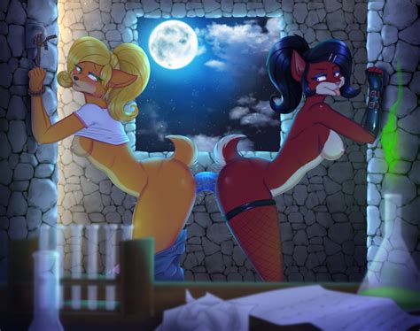 Rule 34 Activision Anthro Arms Up Bandicoot Bondage Bound Bound Arms Breasts Captured Captured
