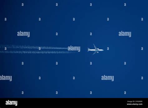 Cargo Airliner Cargo Plane In Flight Cargo Aircraft Flying Against