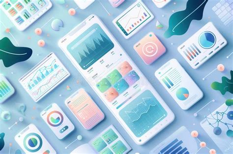 Visual Representation Of Graphs And Analytics Highlighting Social Media Activity Trends Over