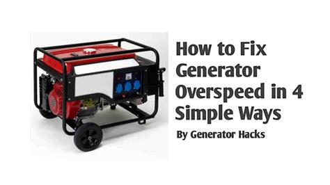 Simple Ways To Troubleshoot A Generator Idle Control Not Working
