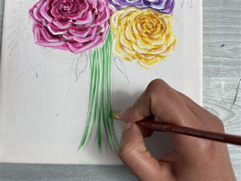 How To Paint Roses In Easy Steps Acrylics For Beginners