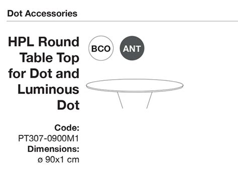 Illuminated Table Dot